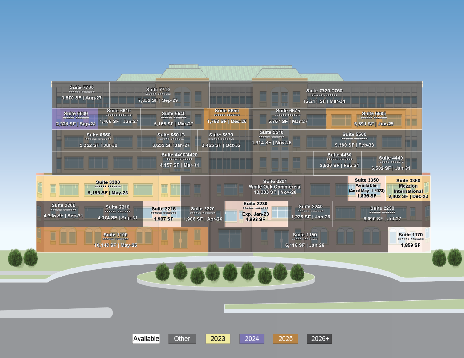 Stacking Plans | Real Estate Floor & Leasing Charts – Graphikar